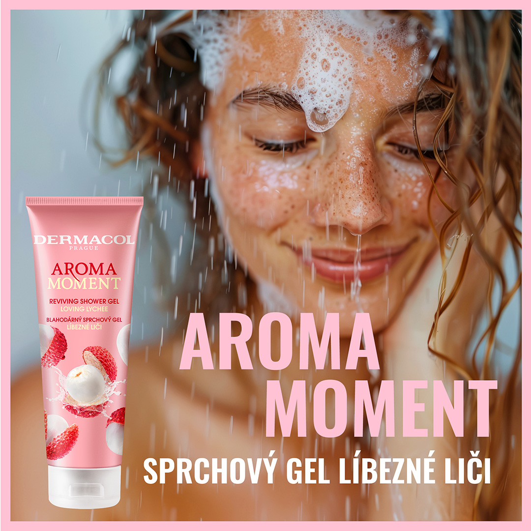 Sprchový gel Líbezné Liči Aroma Moment (Reviving Shower Gel) 250 ml ...