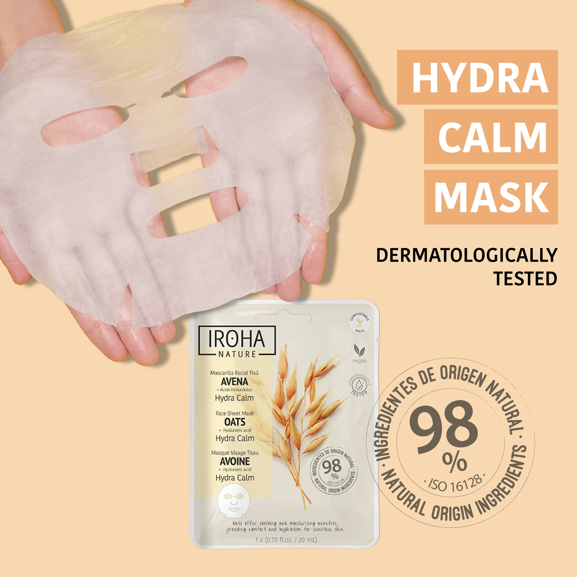 Upokojujúca maska Oats Hydra Calm Face Sheet Mask 20 ml | Vivantis.sk ...