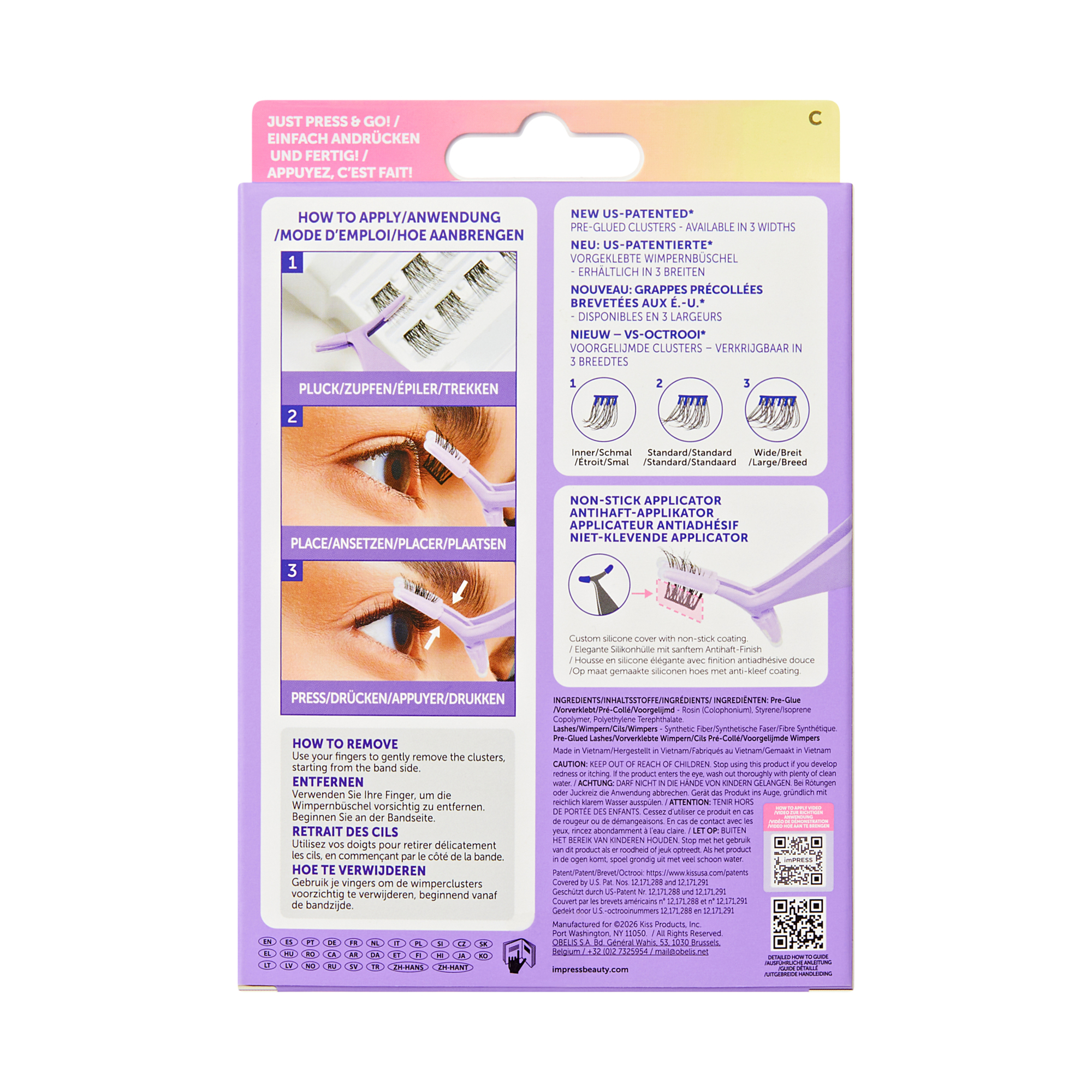 Trsové riasy imPRESS Pre-glued Cluster Multi 05 | Vivantis.sk - Hello ...