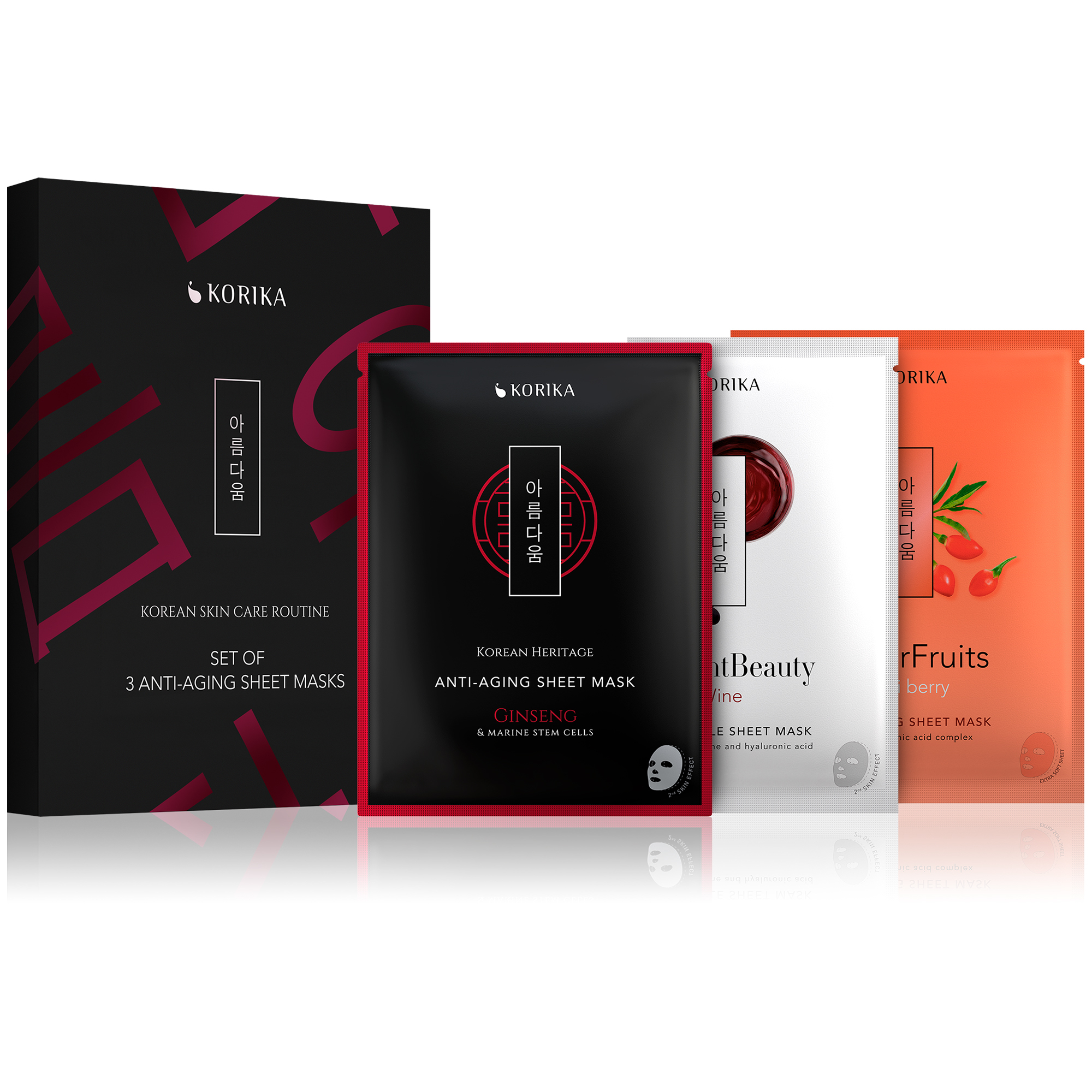 Set de măști faciale cu efect anti-age Anti-Aging Sheet Masks ...