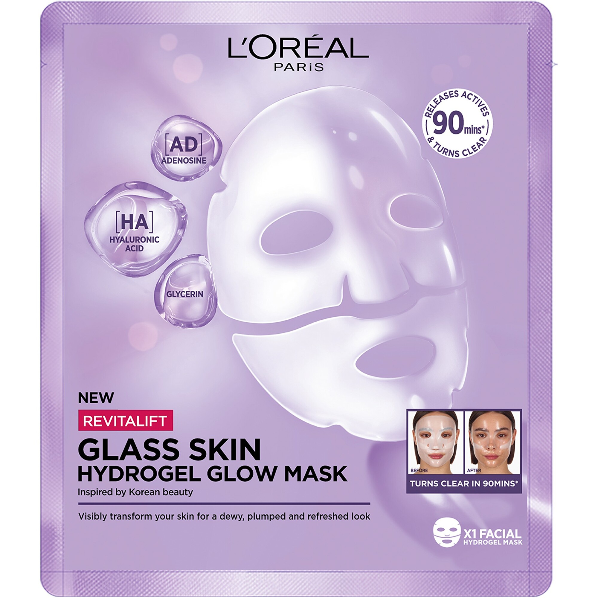 Hydrogelová rozjasňující maska Filler Glass Skin Mask 25 g | Vivantis ...