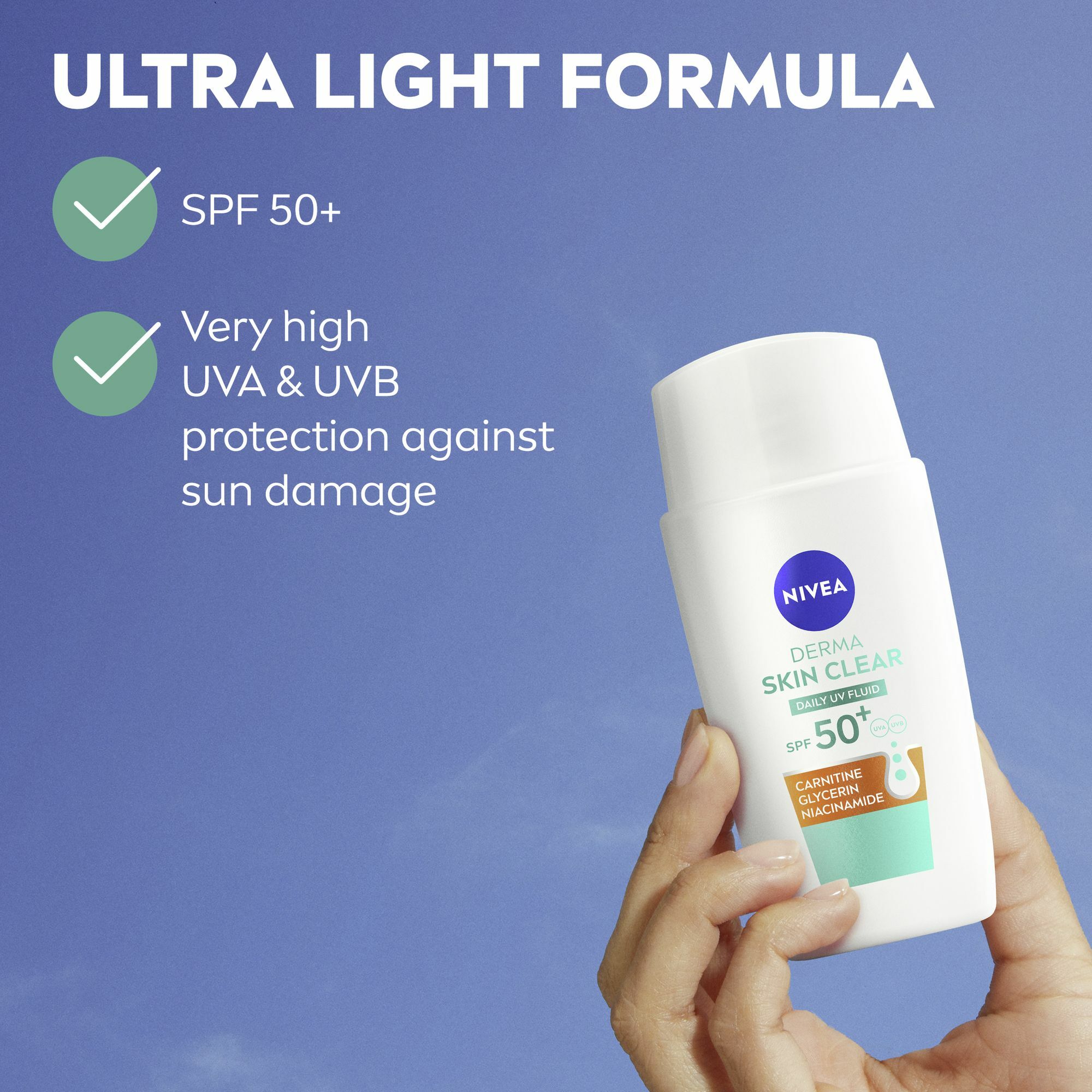 Fluid UV de zi pentru pielea cu probleme Derma Skin Clear SPF 50 ...