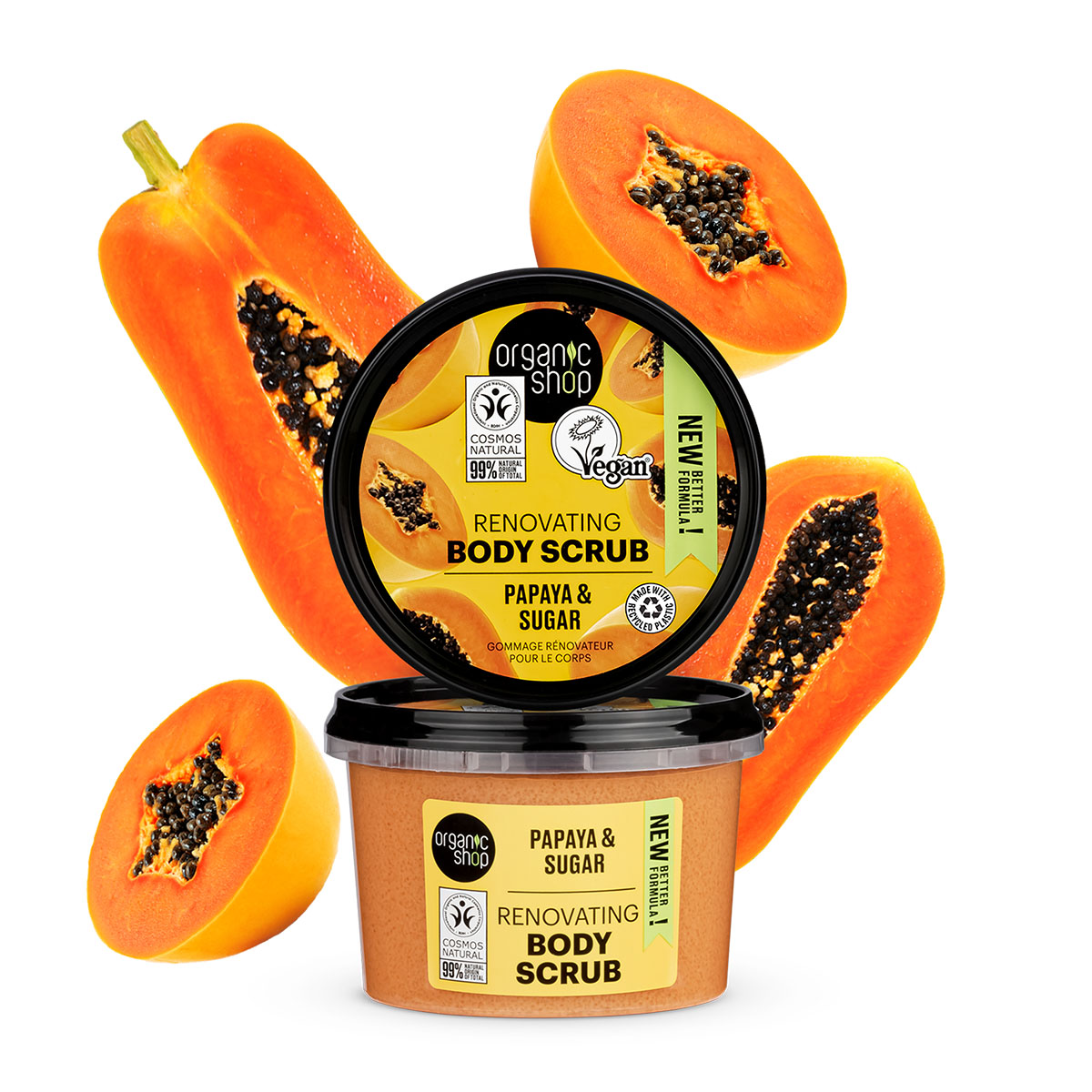 Telový peeling Organic Papaya & Sugar (Body Scrub) 250 ml | Vivantis.sk ...