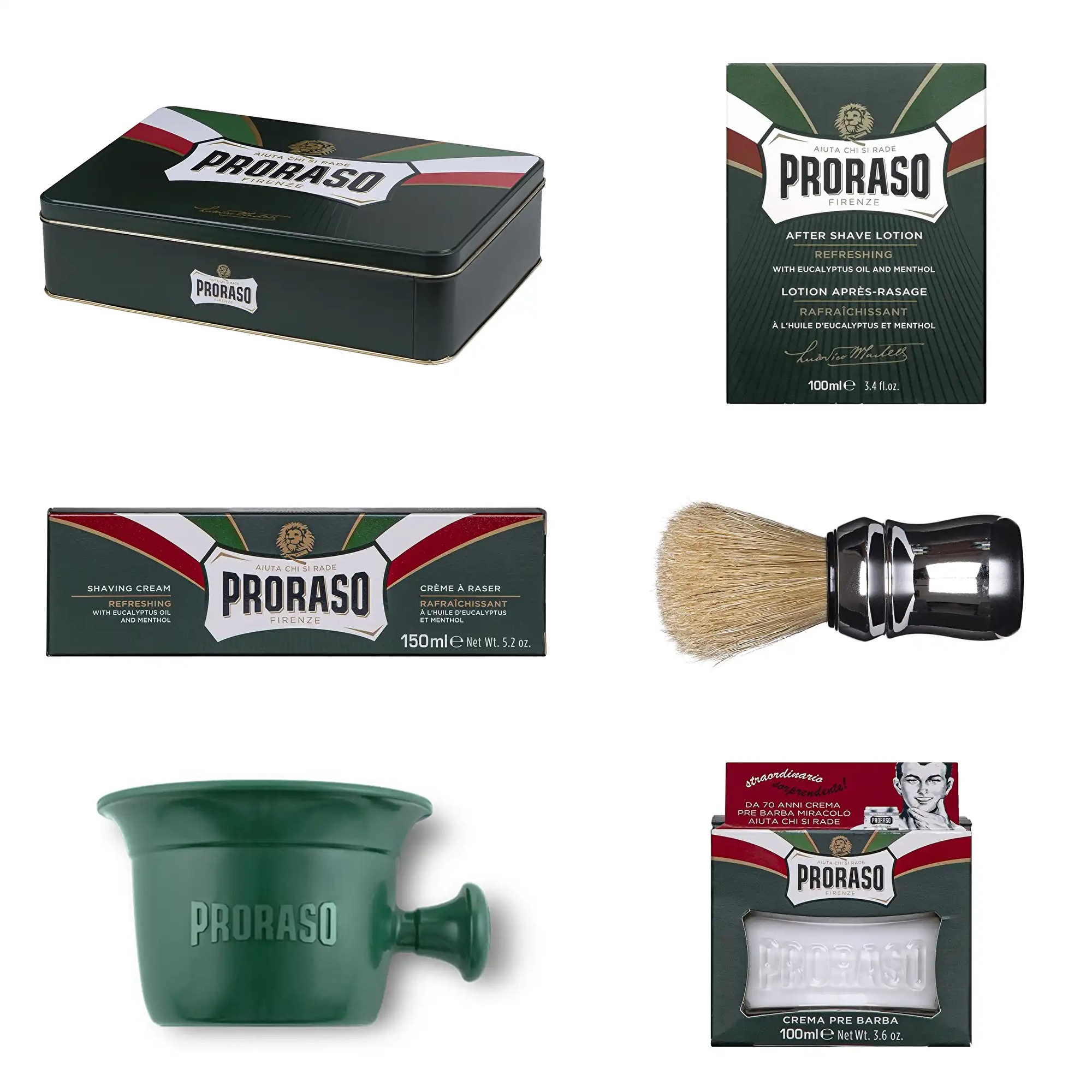 Set cadou de bărbierit cu perie Eukalyptus | Vivantis.ro - Hello Gorgeous!