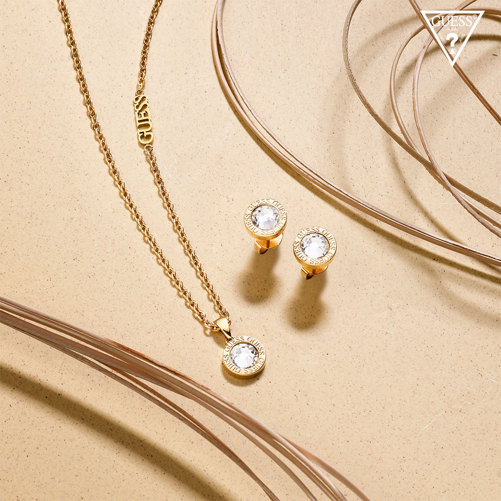 Colier modern placat cu aur Color My Day JUBN02245JWYGEMT/U | Vivantis ...