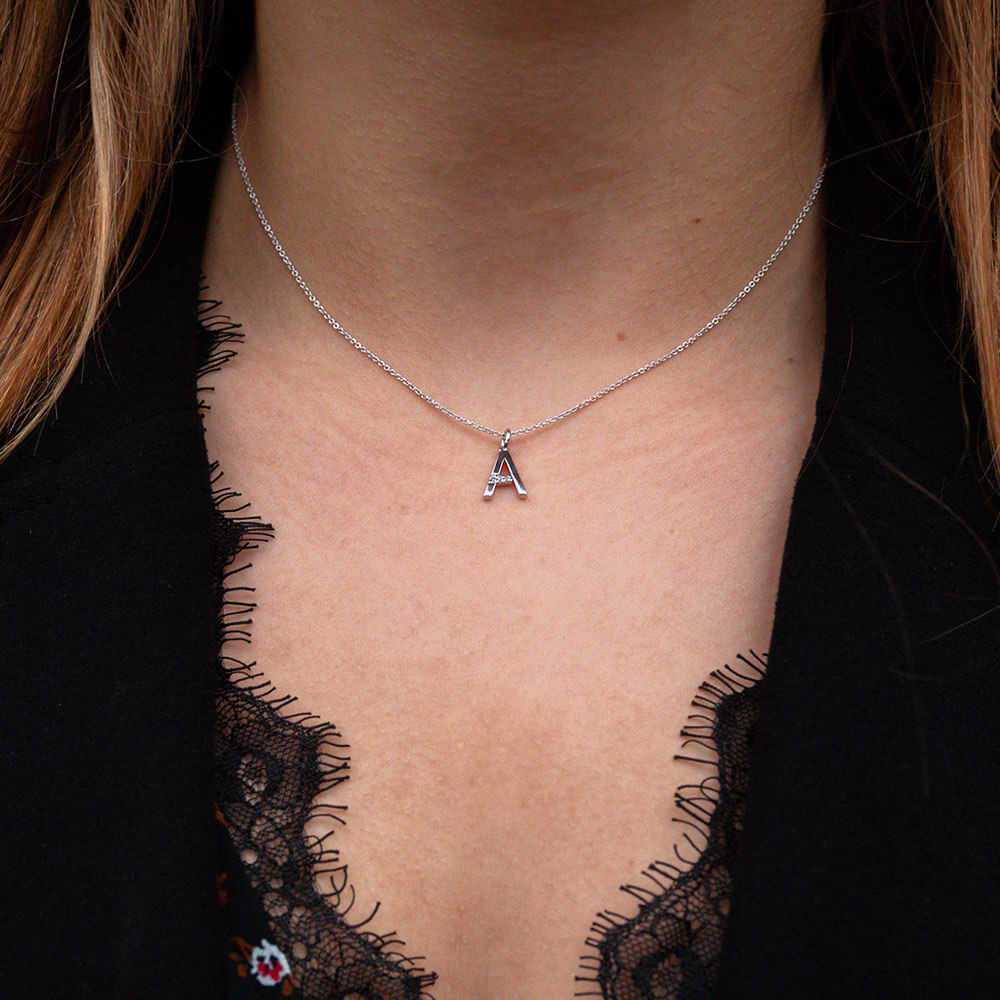 Náhrdelník Hot Diamonds Micro A Clasic DP401 (řetízek, přívěsek) | Vivantis.cz - Hello Gorgeous!