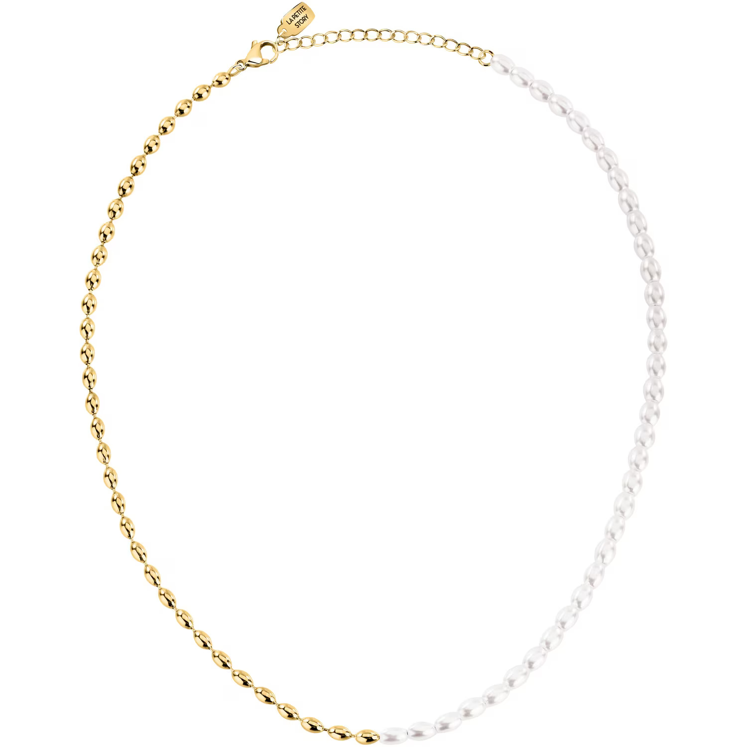Colier de design placat cu aur cu perle Pearl LPS10AZA08 | Vivantis.ro ...