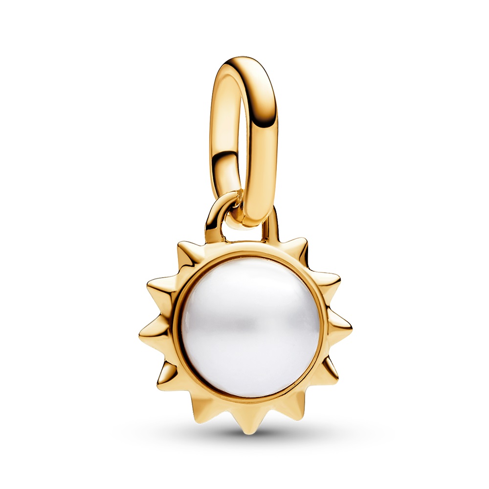 Pandantiv placat cu aur, cu perlă, simbolizând „Putere” Shine 763035C01 ...