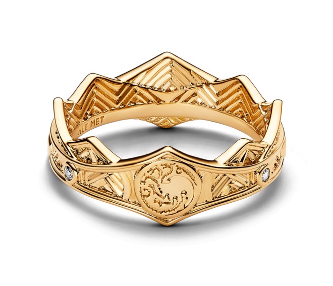 Inel placat cu aur Coroana din Dragon Clan Shine 162969C01 | Vivantis ...