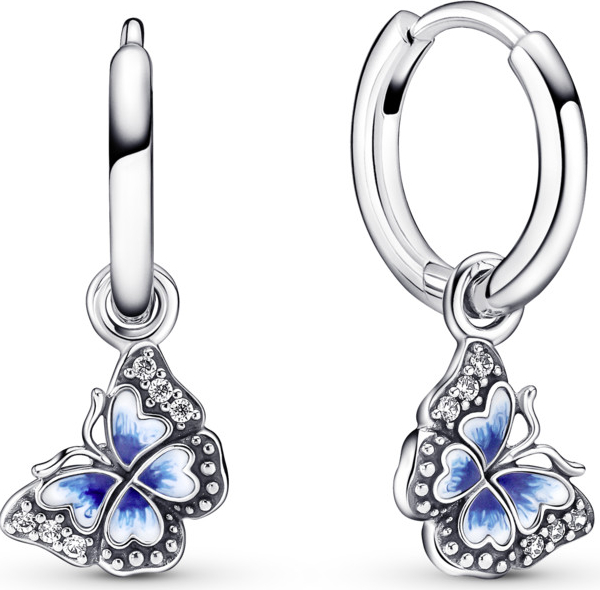 Stříbrné kruhové náušnice s motýlky 2v1 290778C01 | Vivantis.cz - Hello ...