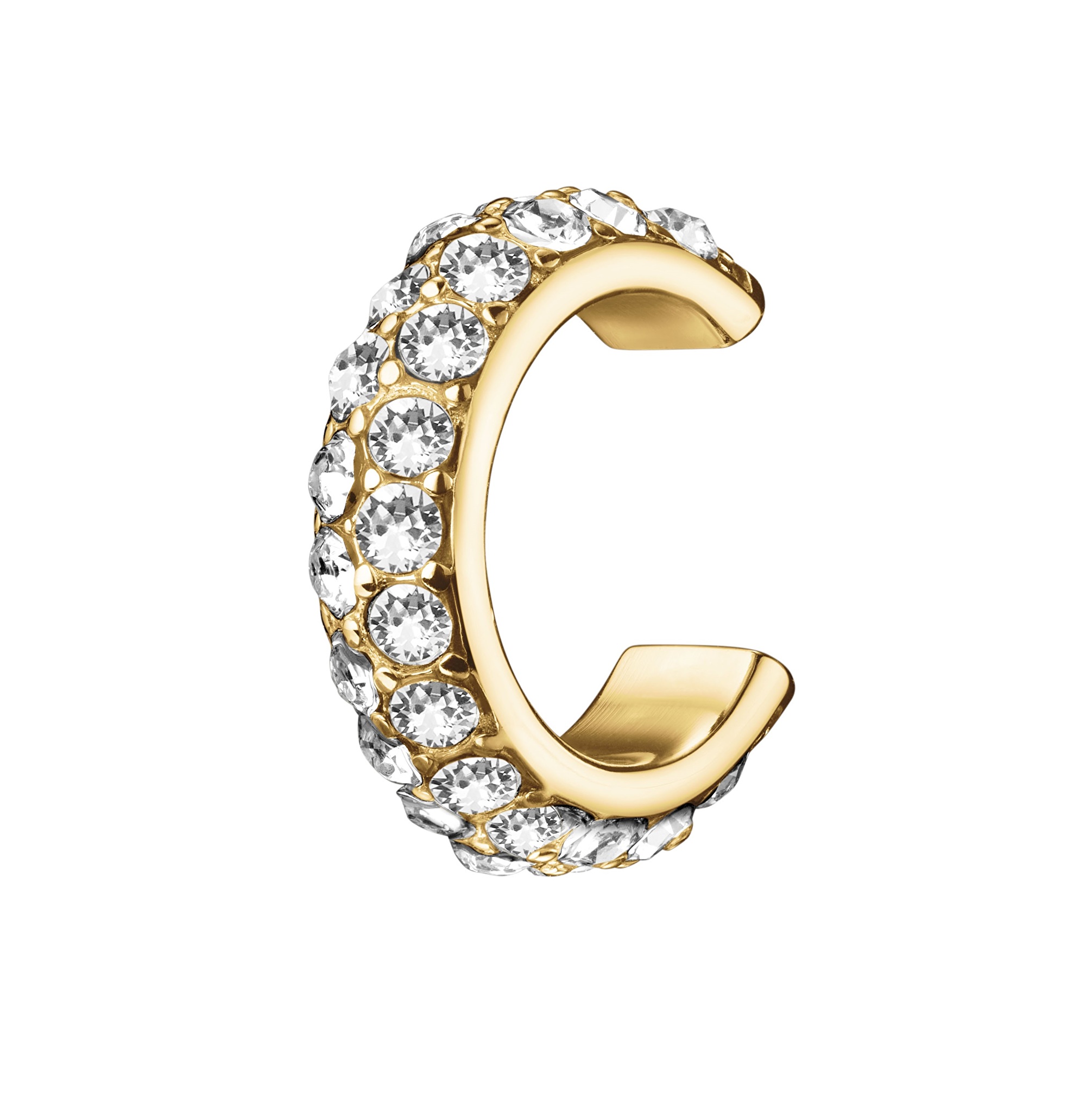 Pozlacená navlékací náušnice s krystaly JESEG-J901 | Vivantis.cz ...