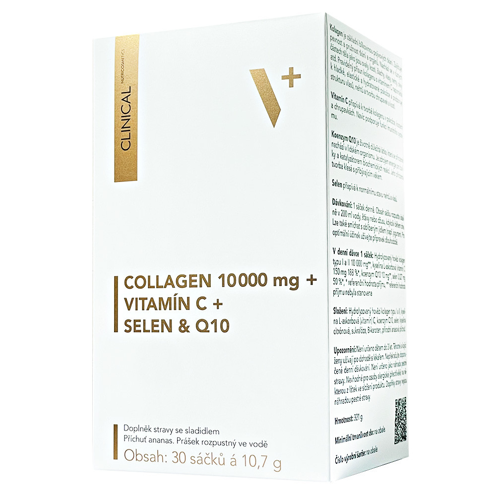 Collagen 10000 mg + vitamín C + selen + Q10 30 sáčků x 10.7 g ...