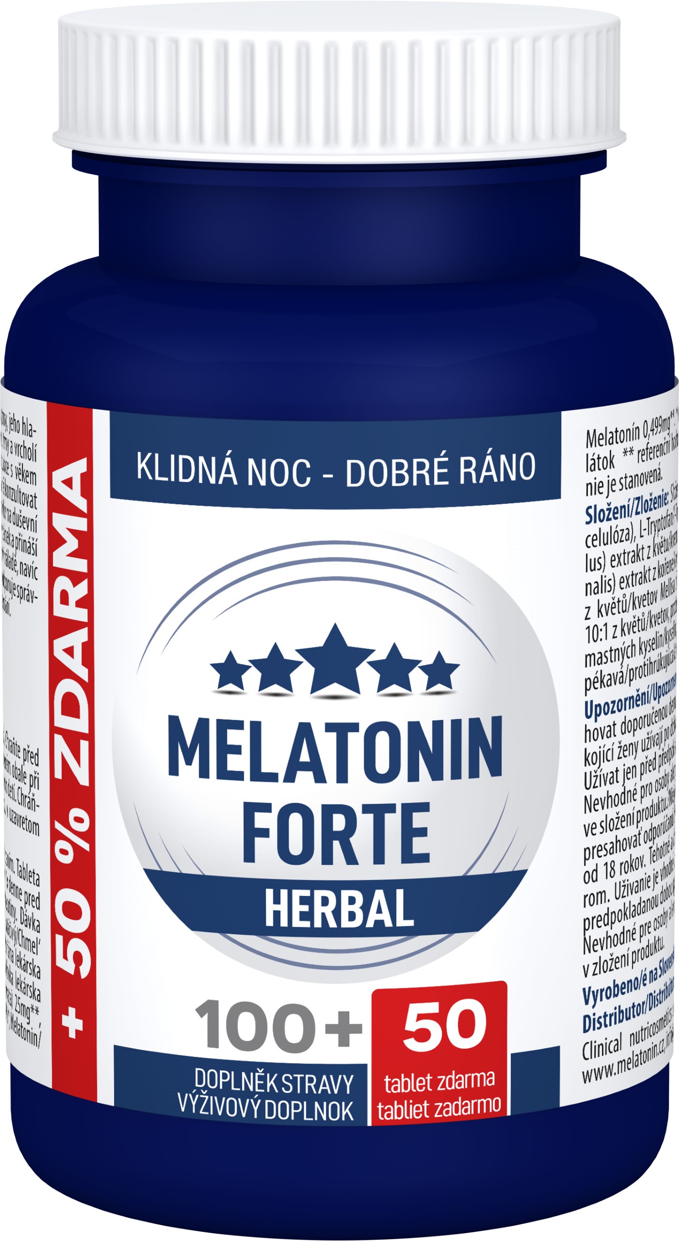Melatonín Forte Herbal 100 + 50 tabliet | Vivantis.sk - Hello Gorgeous!