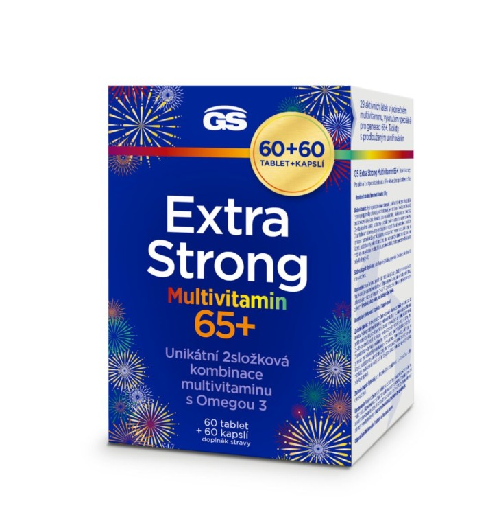GS Extra Strong Multivitamin 65+ 60 tablet + 60 kapslí | Krasa.cz