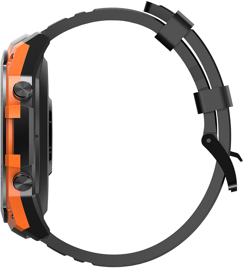 AMOLED Smartwatch DM55 – Orange - Black | Hodinky.cz