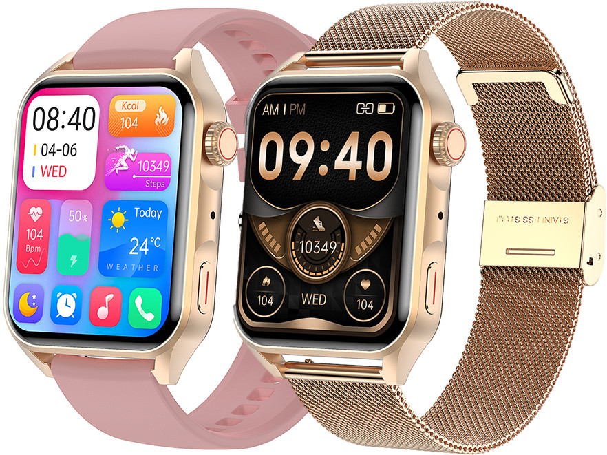AMOLED Smartwatch W280GDM - Gold | Hodinky.cz