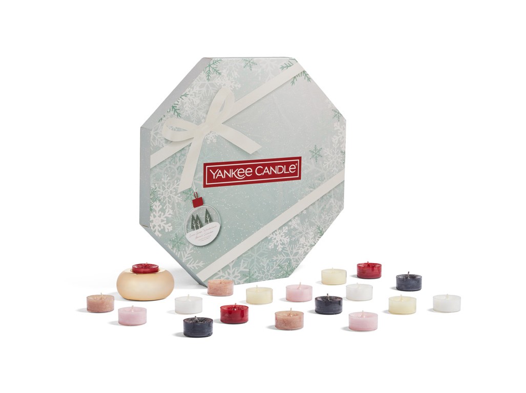 Calendar de Advent cu lumânări de ceai cu sfeșnic | Vivantis.ro - De la ...