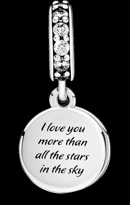 Dvojitý stříbrný přívěsek Night Sky Crescent Moon 799216C01 | Vivantis ...