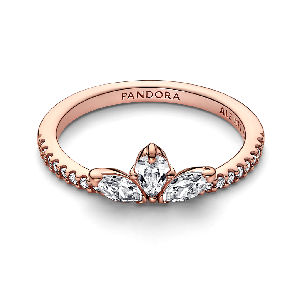 Půvabný bronzový prsten se zirkony Timeless 182392C01 | Sperky.cz