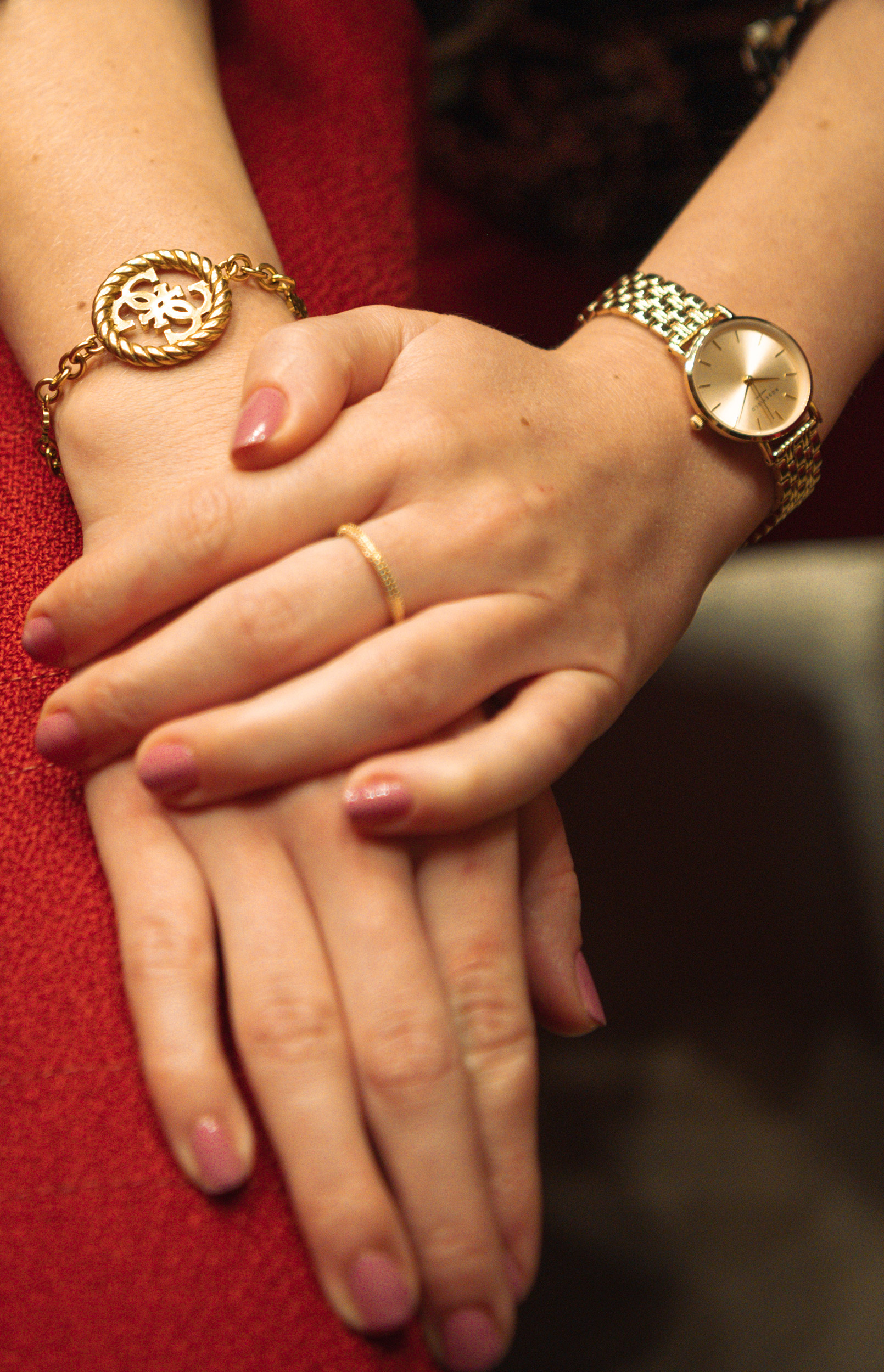 Třpytivý pozlacený prsten Shine Me 169679C01 | Sperky.cz