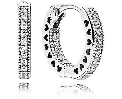 Kruhové náušnice s krystaly 296317CZ | Sperky.cz