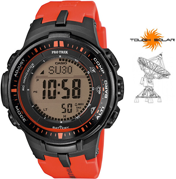 PROTREK Solar Radio Controlled PRW-3000-4ER (653) | Hodinky.cz